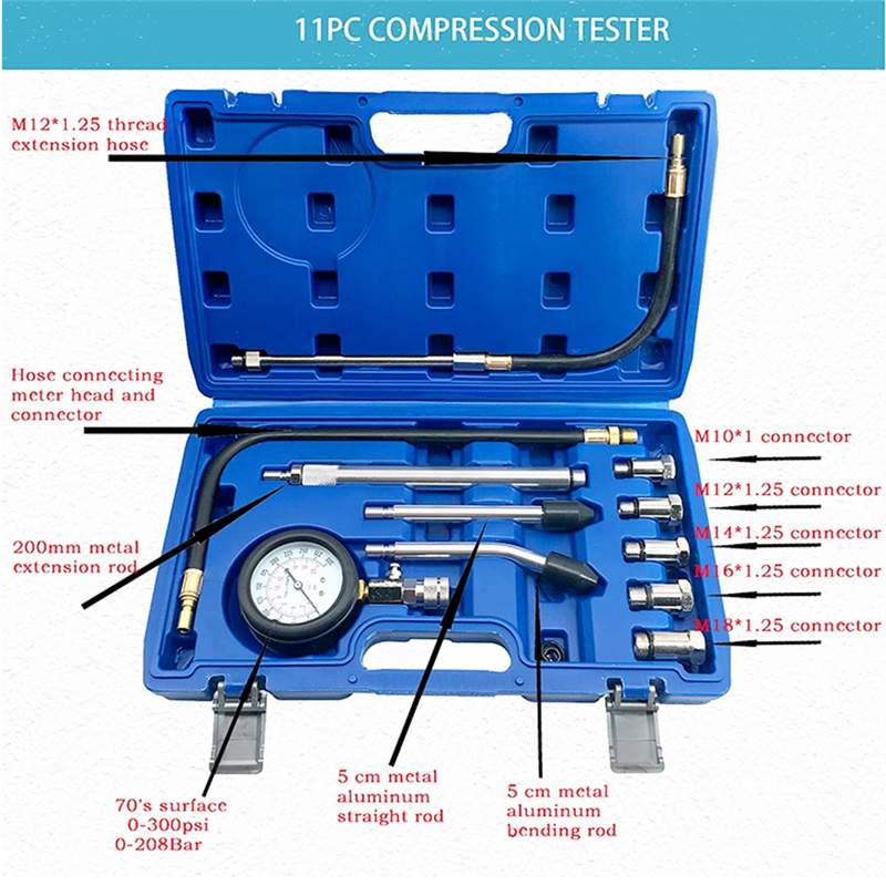 Engine Cylinder Leakage Compression Test Pressure Tool Engine Cylinder ...