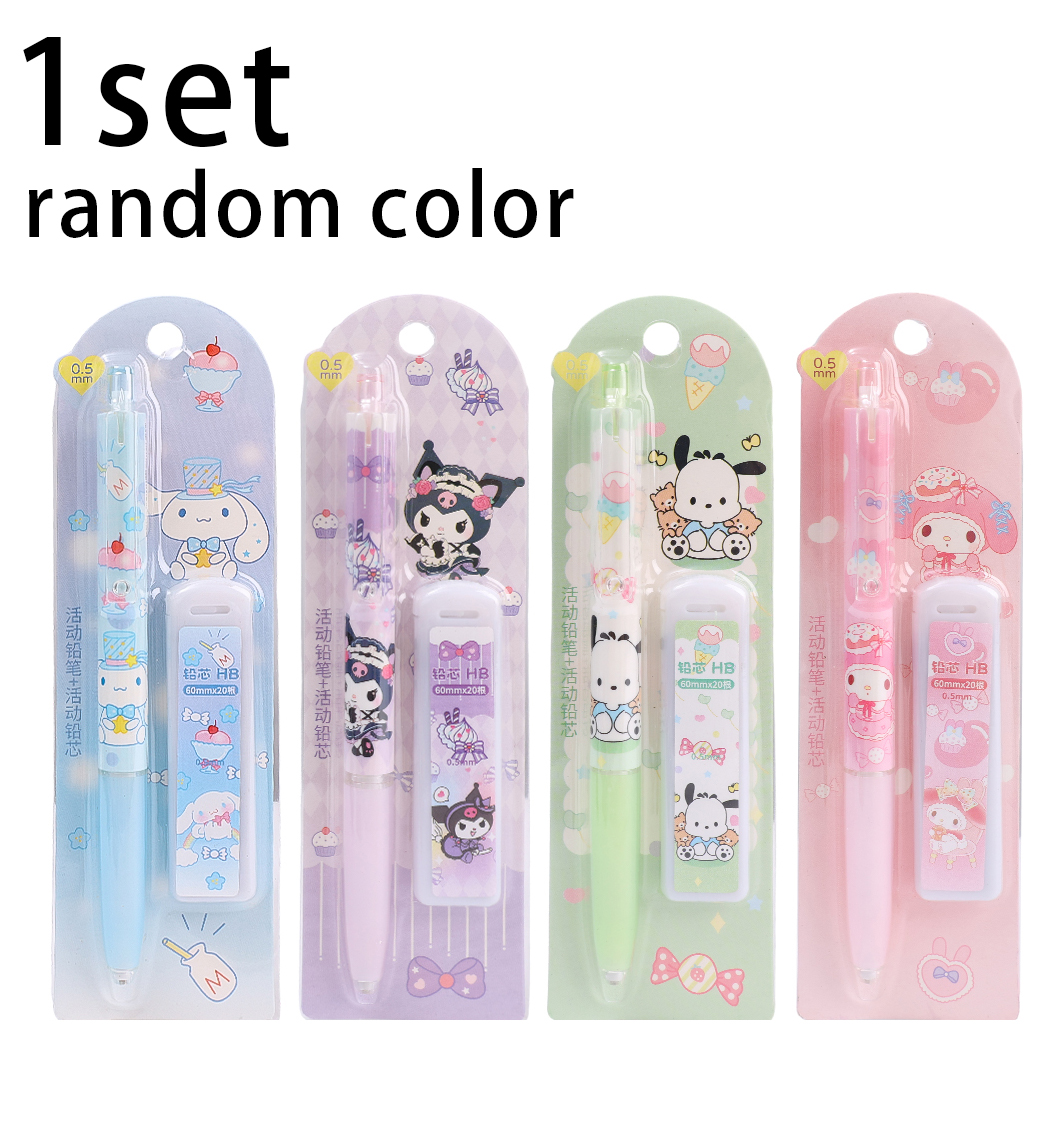 0.5Mm Sanrio Mechanical Pencil Lead Set Kawaii Anime Kuromi My Melody ...