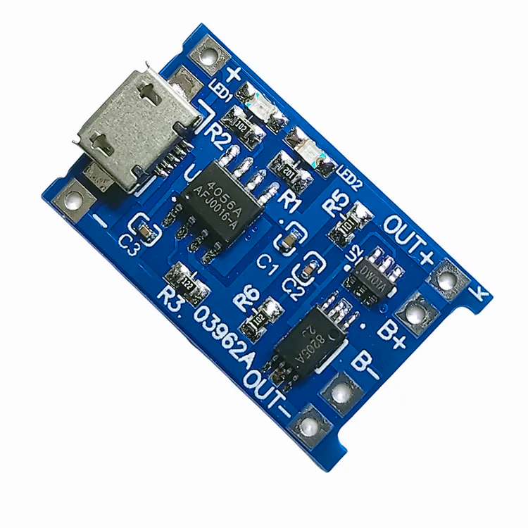 TP 4056 Micro USB 5V 1A Dual IC Charger Module With Protection Dual ...