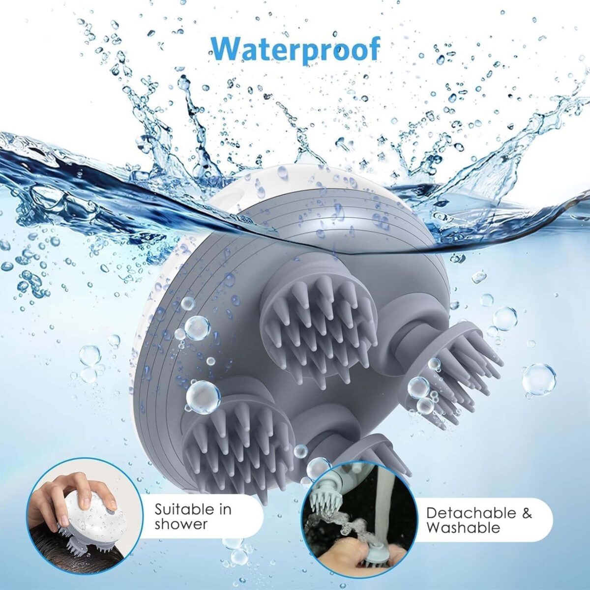Electric Scalp Head Massager 💆‍♂️💆‍♀️ | Kneading & Vibrating Device ...