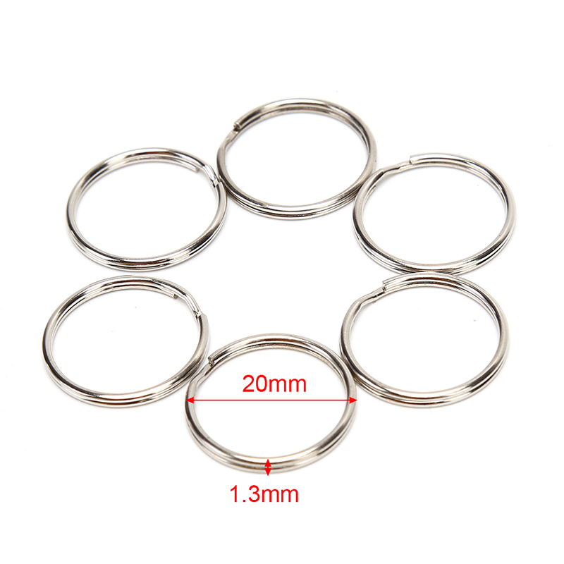 Key Chain 100pcs/lot Key Rings DIY Metal Key Holder Split Rings Hoop ...