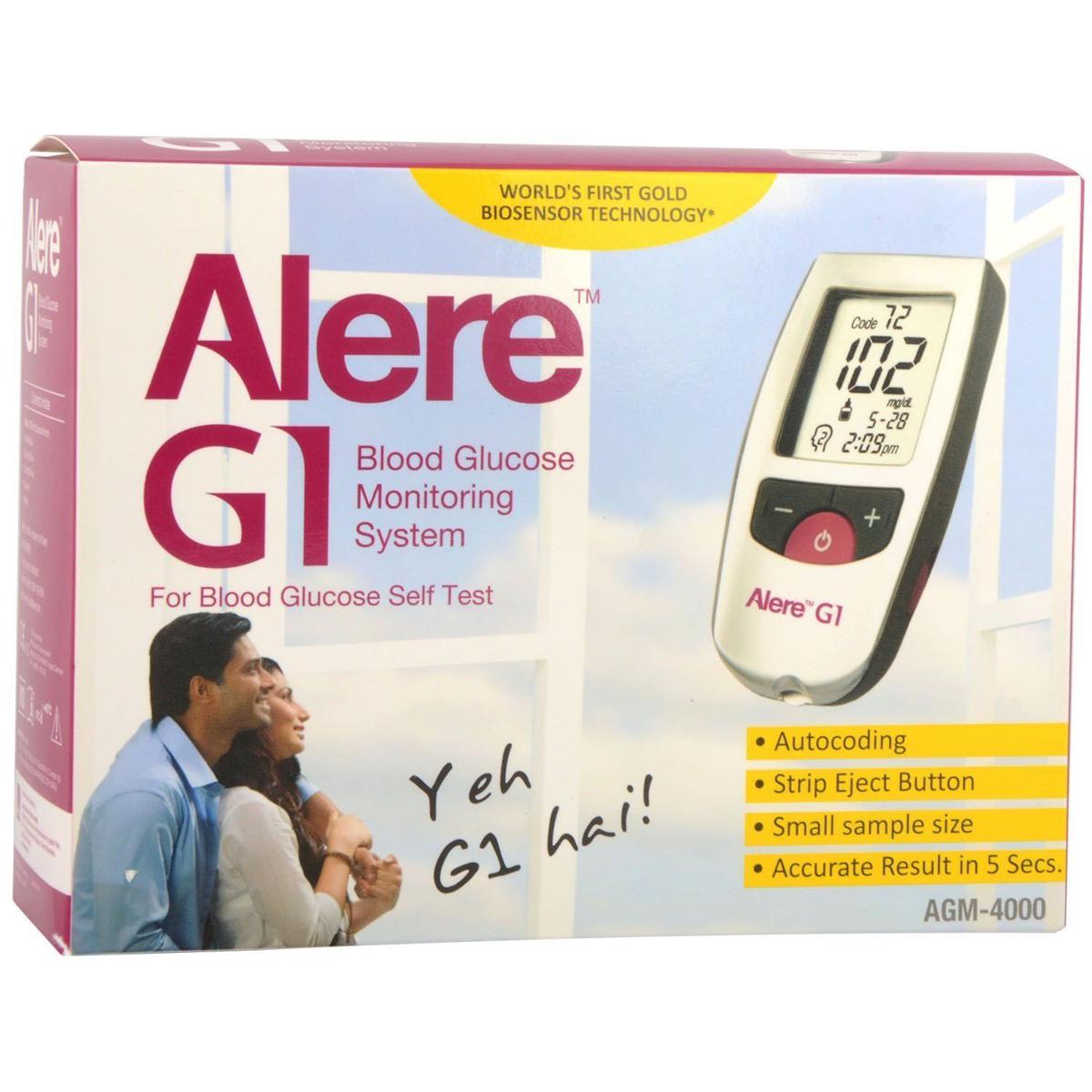 Alere G1 Medical Blood Sugar Tester Diabetes Glucose Meter Glucose ...