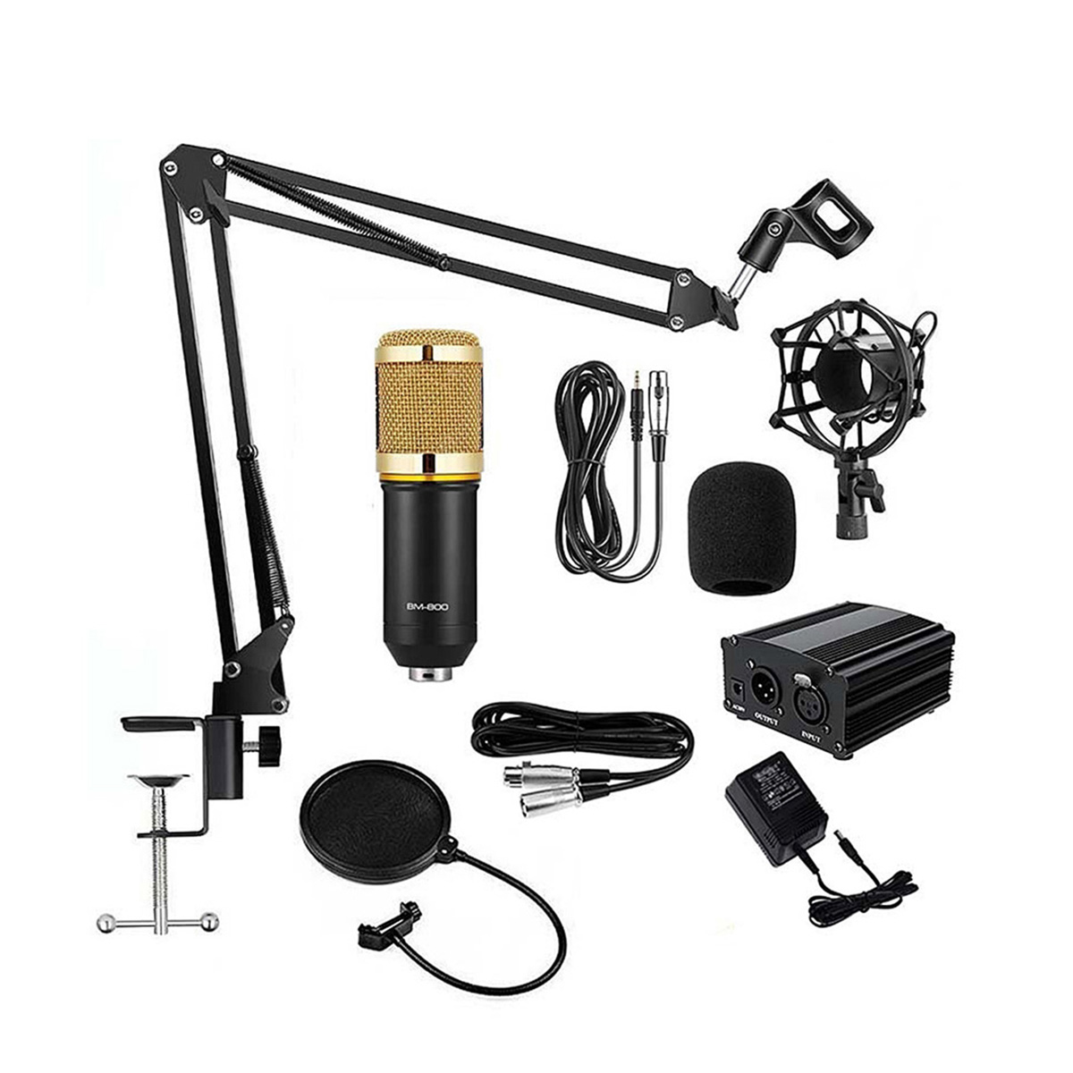 BM 800 condenser microphone studio package for facebook youtube etc. - Emphasizing Value | Daraz ...