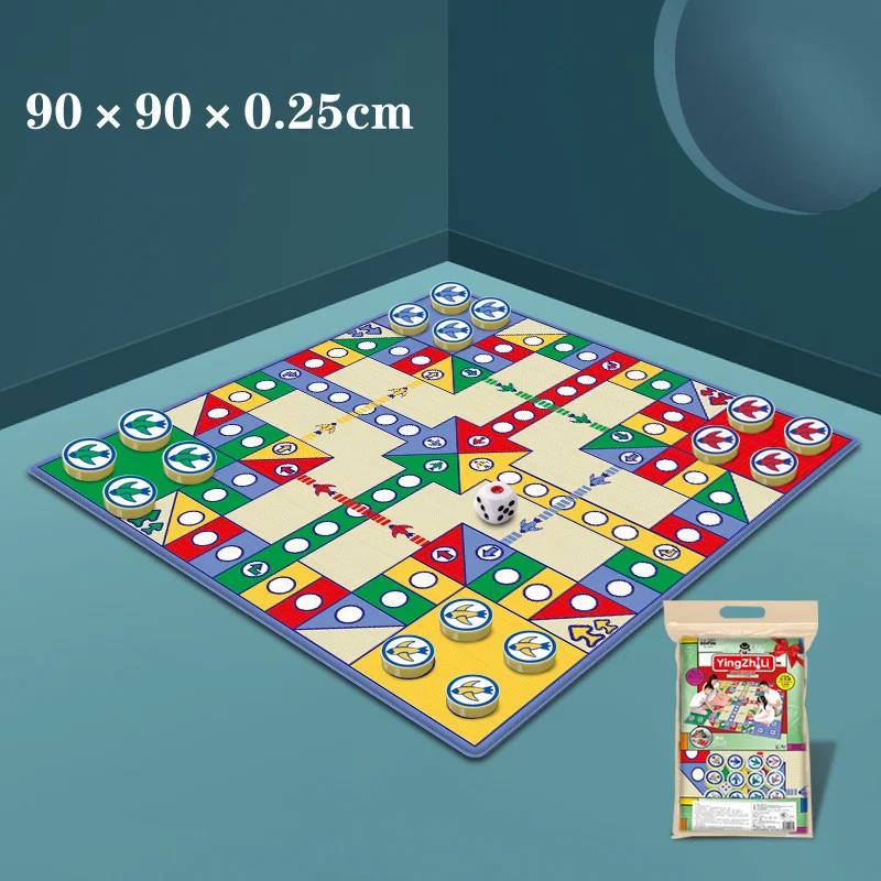 New Design Kids Carpet Ludo Board Game Mat for Children Portable Travel ...