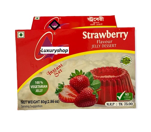 Strawberry Jelly / Gelatin Powder Crystals Halal Instant Set - 75gm ...