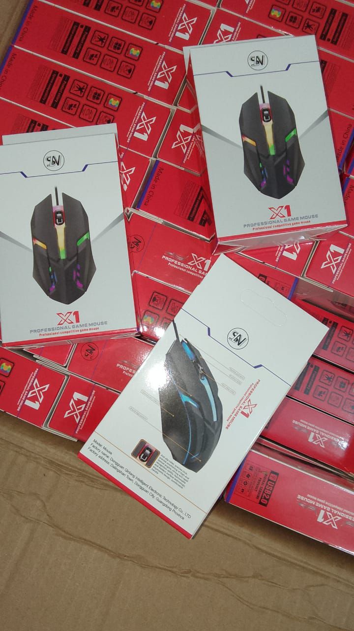 New X1 Backlight Wired Gaming Mouse RGB Light Computer Mouse Gamer Mice ...