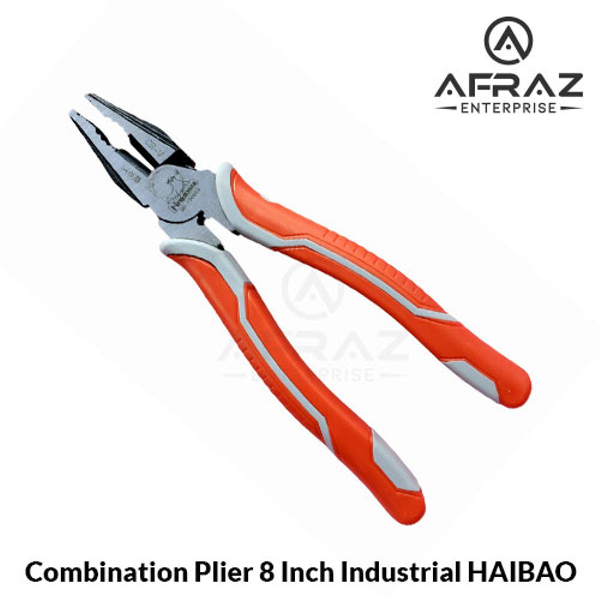 COMBINATION PLIER 8 INCH INDUSTRIAL HAIBAO | Daraz.com.bd