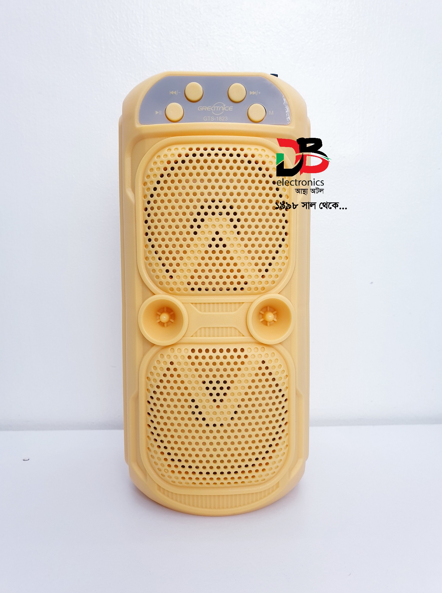 Wireless Speaker 3" GTS-1823 Portable Bluetooth Speaker Multi-Colour (Only Service Warranty: 02 ...