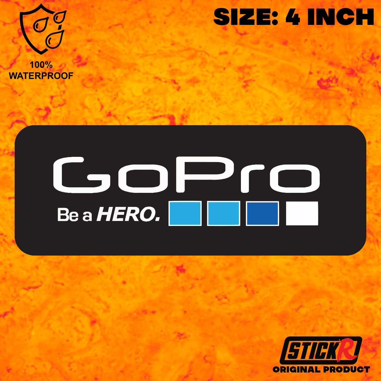 GoPro Waterproof Sticker Get Free Sticker | Daraz.com.bd