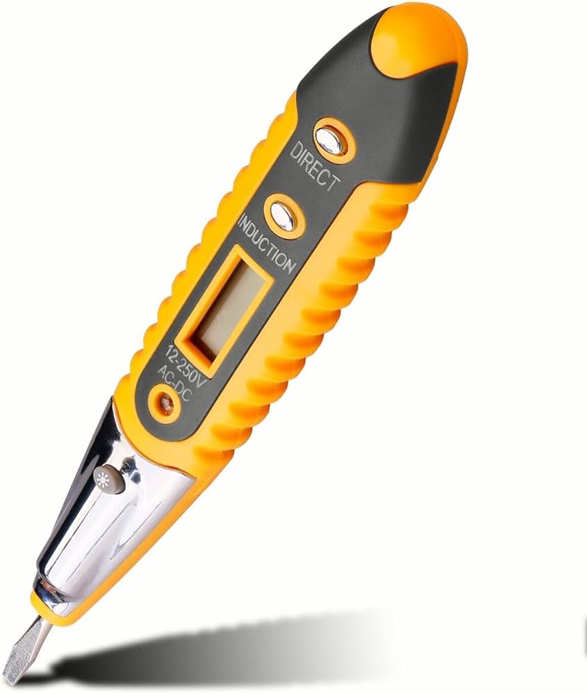 Voltage Tester Digital AC DC 12-220V Non-Contact Voltage Detector ...