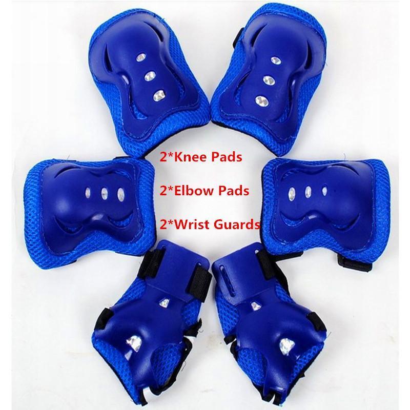 6 Pieces Kids Outdoor Sports Protective Gear Knee Pads Elbow Pads Wrist ...