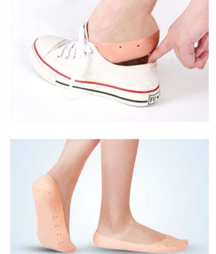 Anti Crack Full Length Silicone Foot Protector Moisturizing Socks for ...