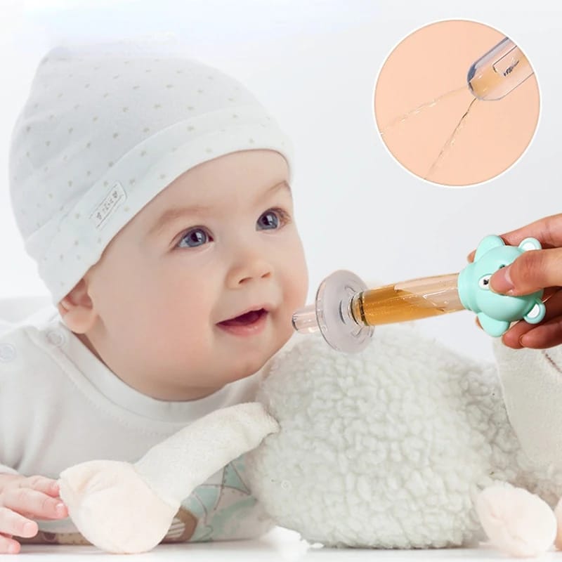 Smart Cartoon Bear Baby Dropper Feeder - Infant Medicine Dispenser ...