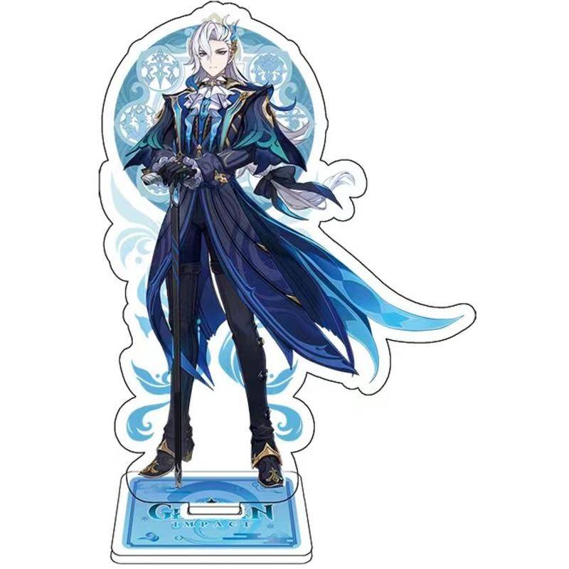 21 Styles Game Genshin Impact Desk Plate Models Focalors Furina Raiden ...