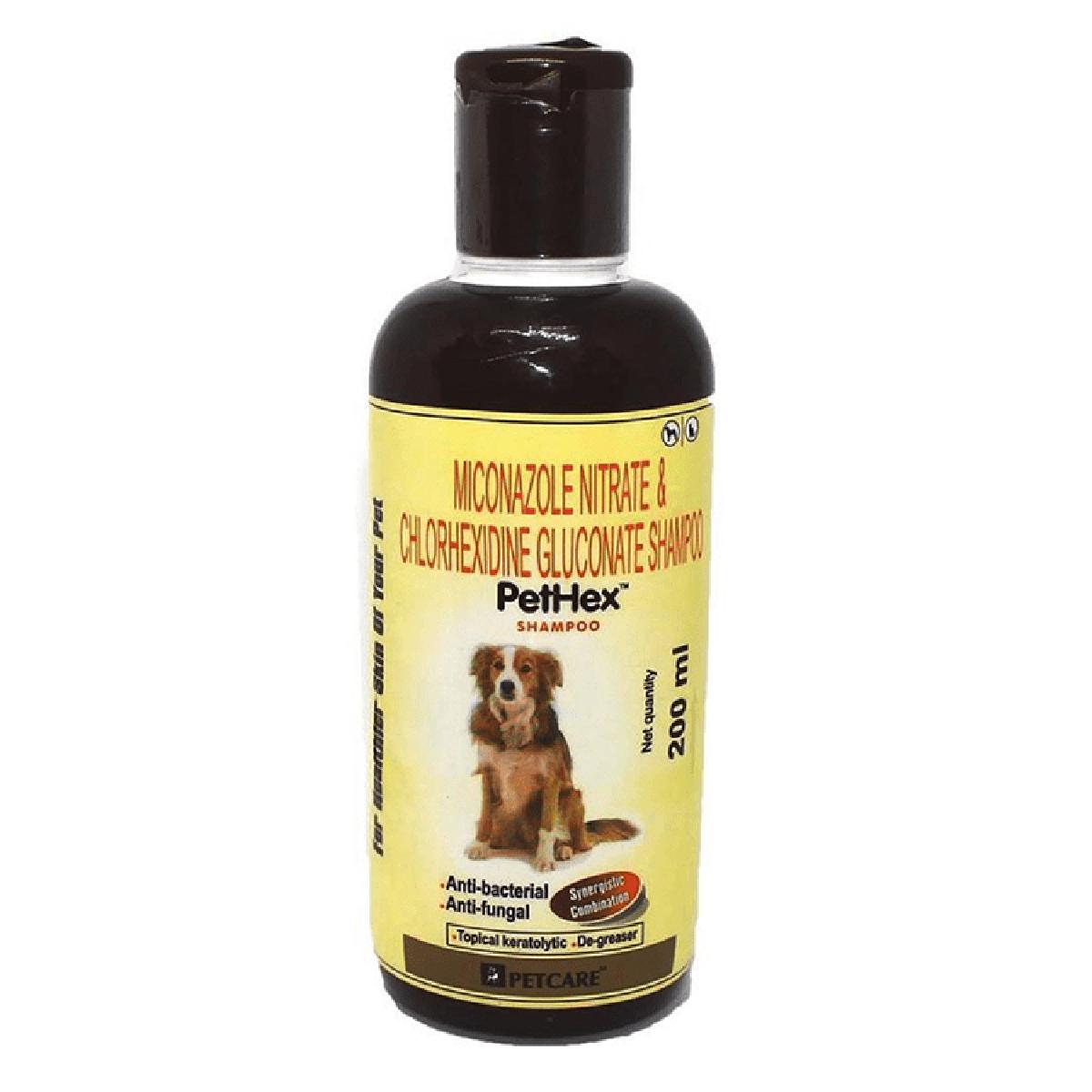 Pet Care Pethex Shampoo (200 ml) Anti-parasitic, Anti-microbial, Anti ...