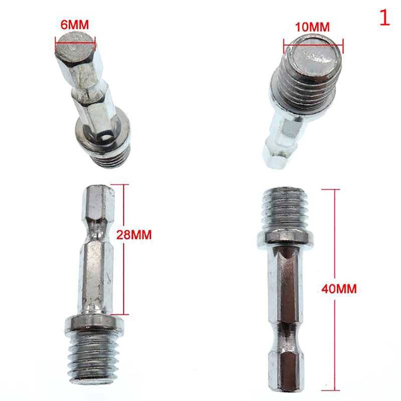 0/14mm 1/4 Hexagon Connecting Rod Adapter Drill Chuck M10 M14 ...