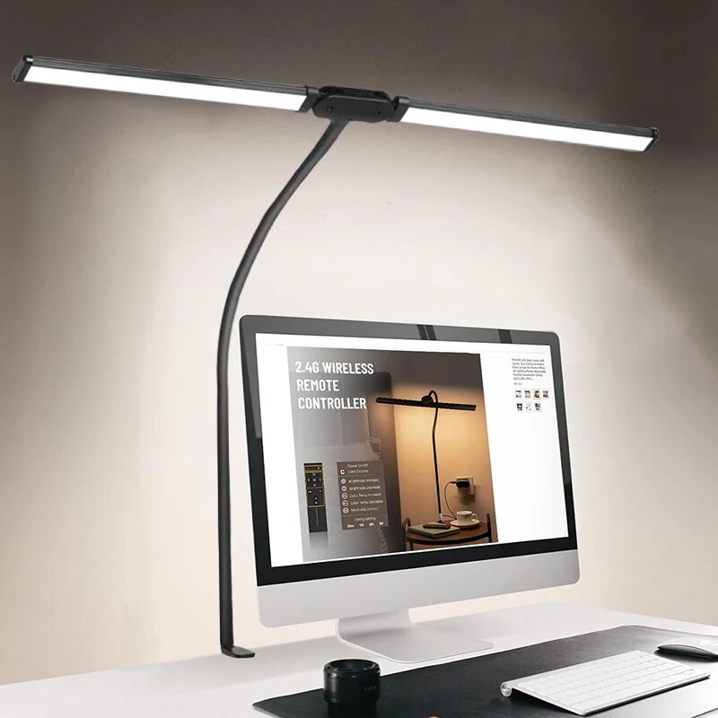 Double Head LED Clip Desk Lamp Architect Table Lamp for Home Office ...