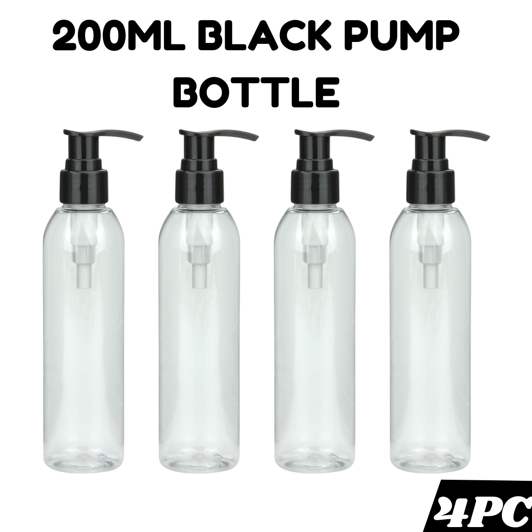 Pump Spray Bottle 200ml - Black