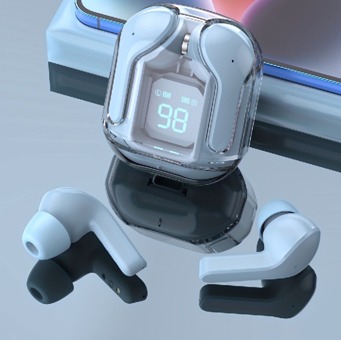 Ultrapods Max Wireless Earbud TWS 5.3 Led Digital Display by Alpha ...