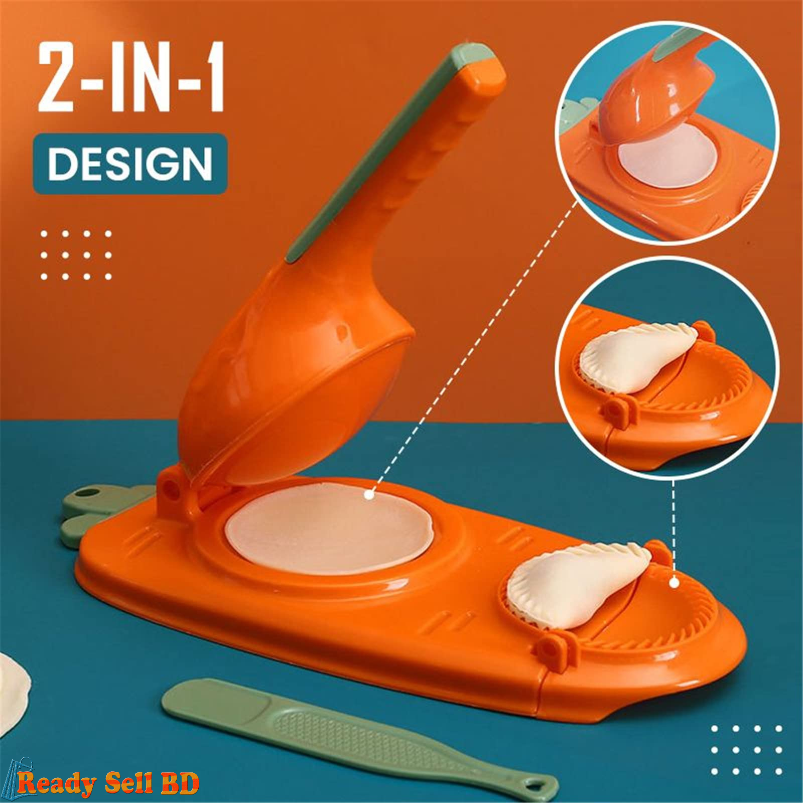 Plastic Dumpling Momo Maker Mold Features 2-In-1 Design For Effortless ...