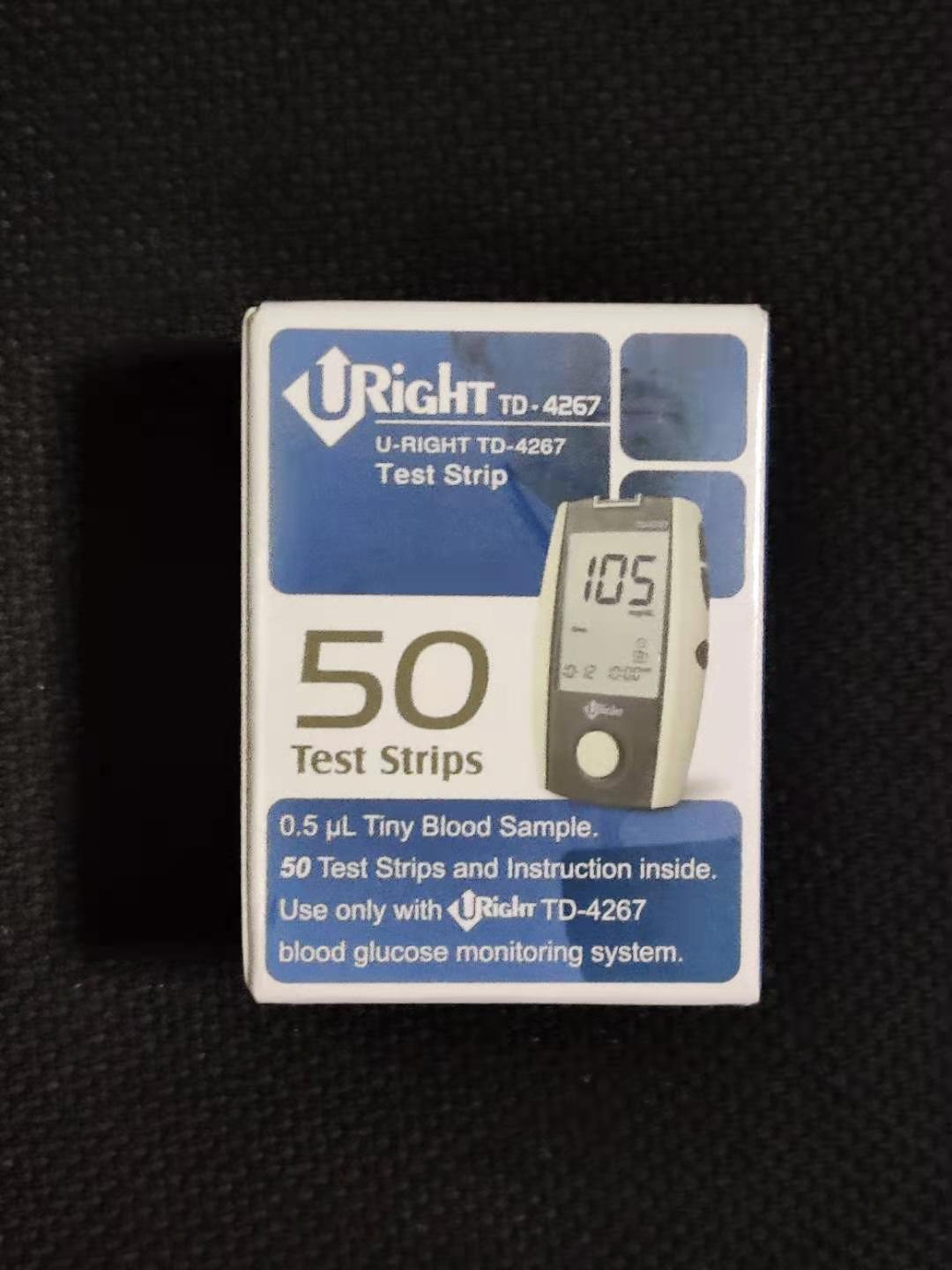 URight Blood Glucose Test Strips TD-4267 (50Pcs) | Daraz.com.bd
