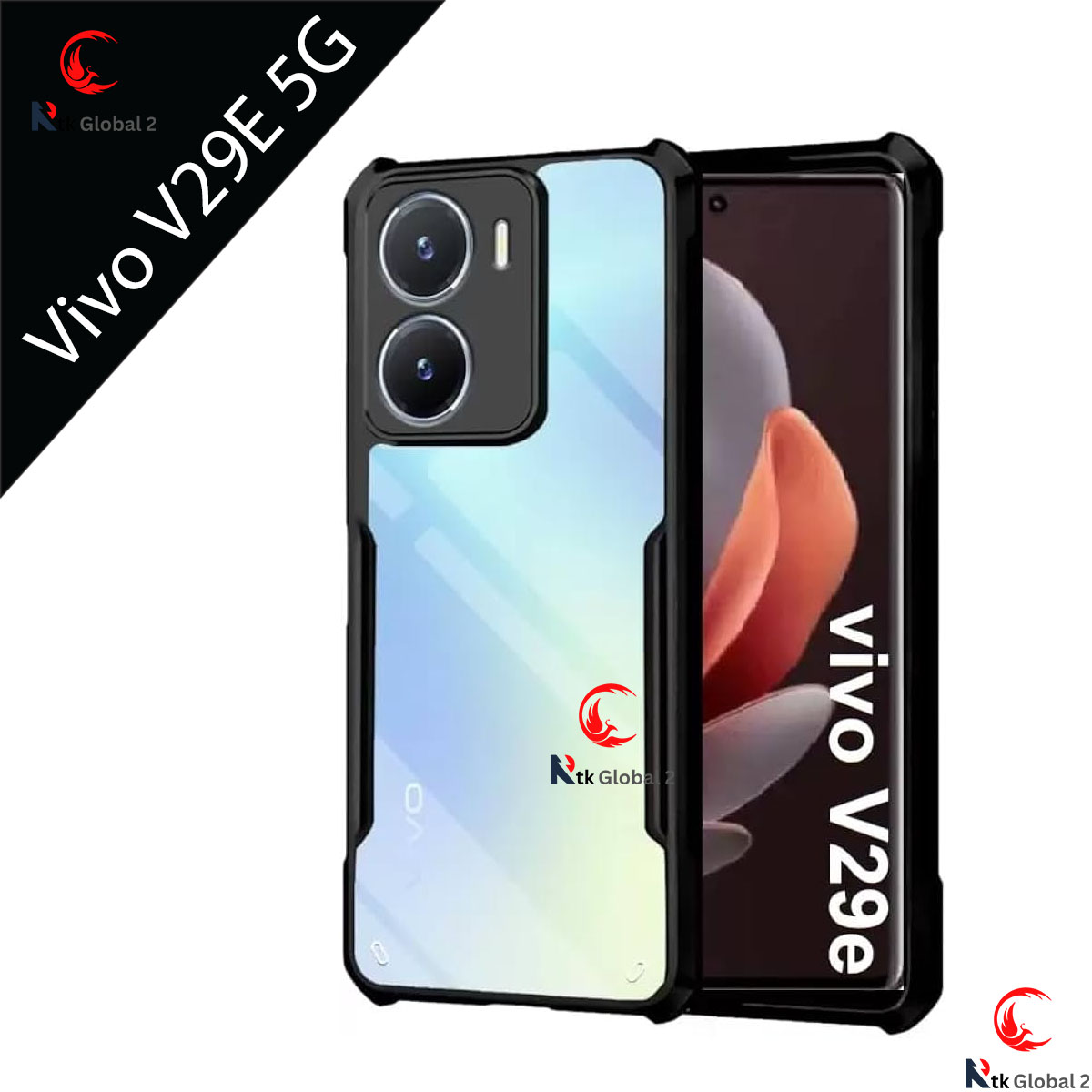 For Vivo V29E 5G - Xundd Back Cover Transparent Bumper Hard Phone Case