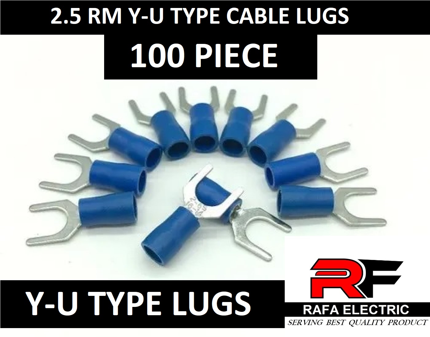 Cable Lug 2-2.5 Rm Terminal Y - U type Lugs insulated Connector Clip 2. ...
