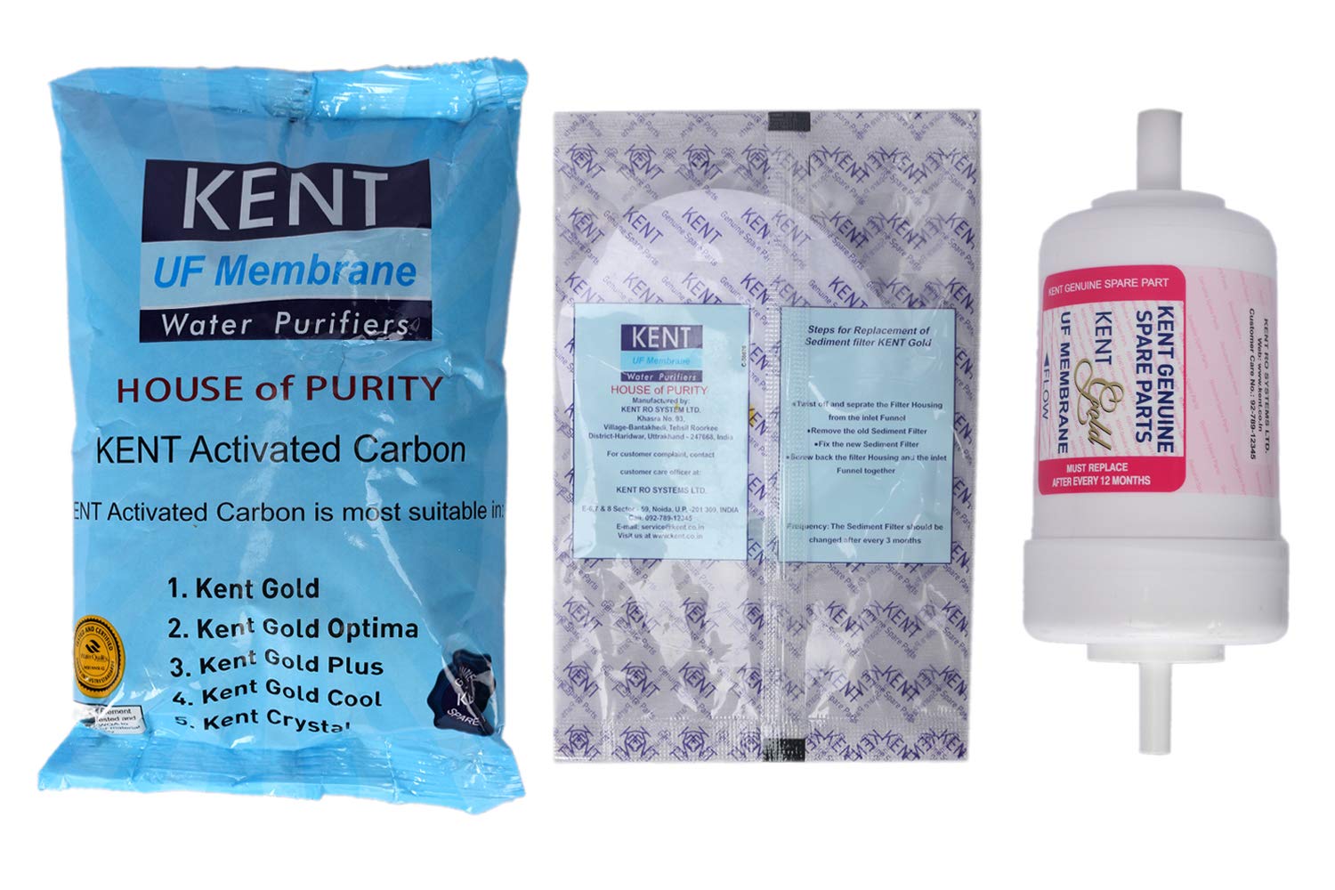 Kent Gold Plus Replacement Kit Set - Ensure Water Stays Clean With The ...