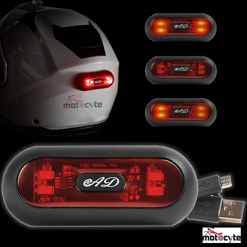 Smart Strip Signal LED Light for Helmet- USB Charge Enable 1 Piece ...