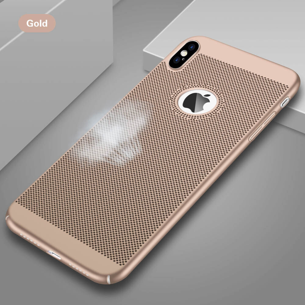 For IPhone X Case Ultra Slim Breathe Phone Case For IPhone XS Hollow ...