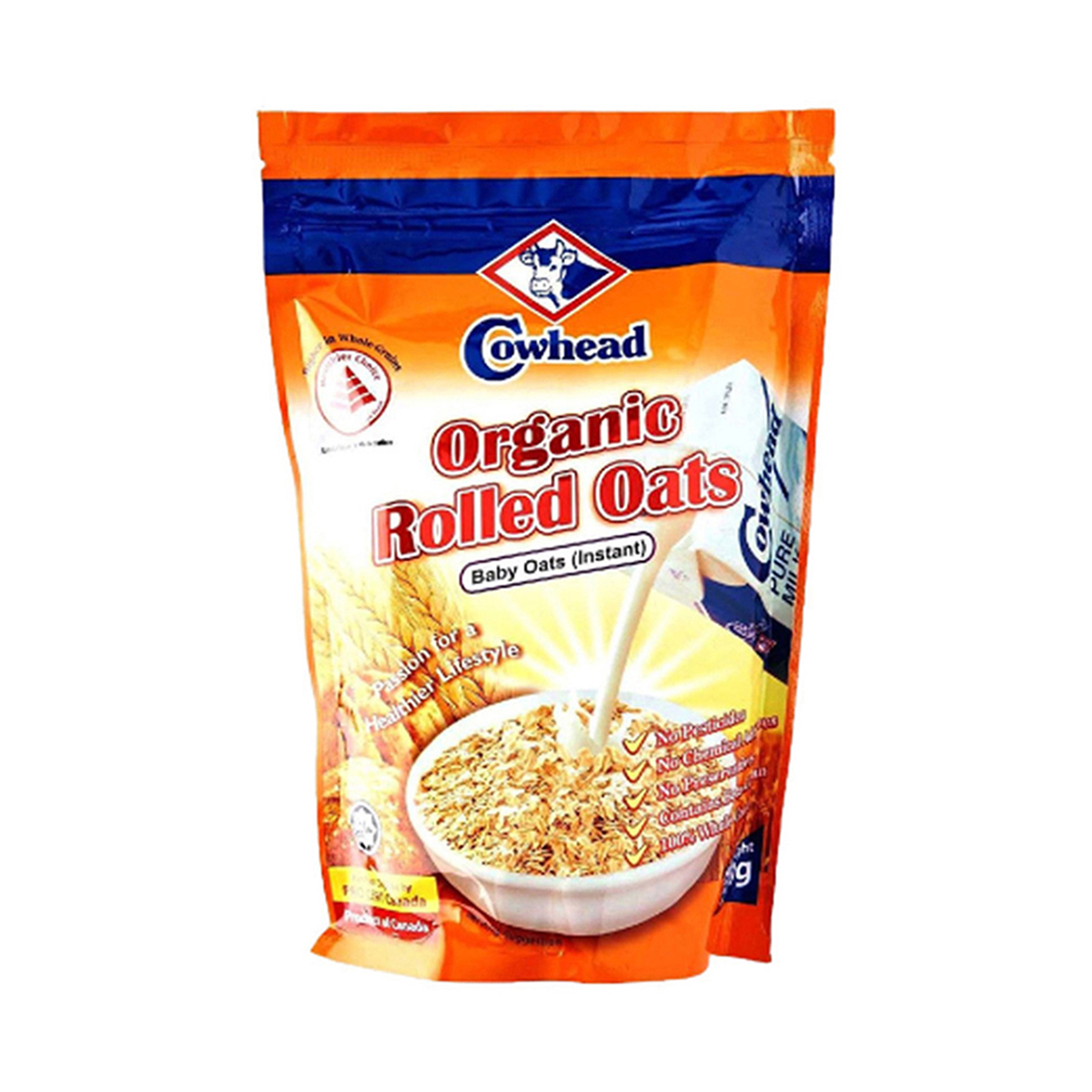 Cowhead Baby Oats Instant Organic Rolled Oats-500 G | Daraz.com.bd
