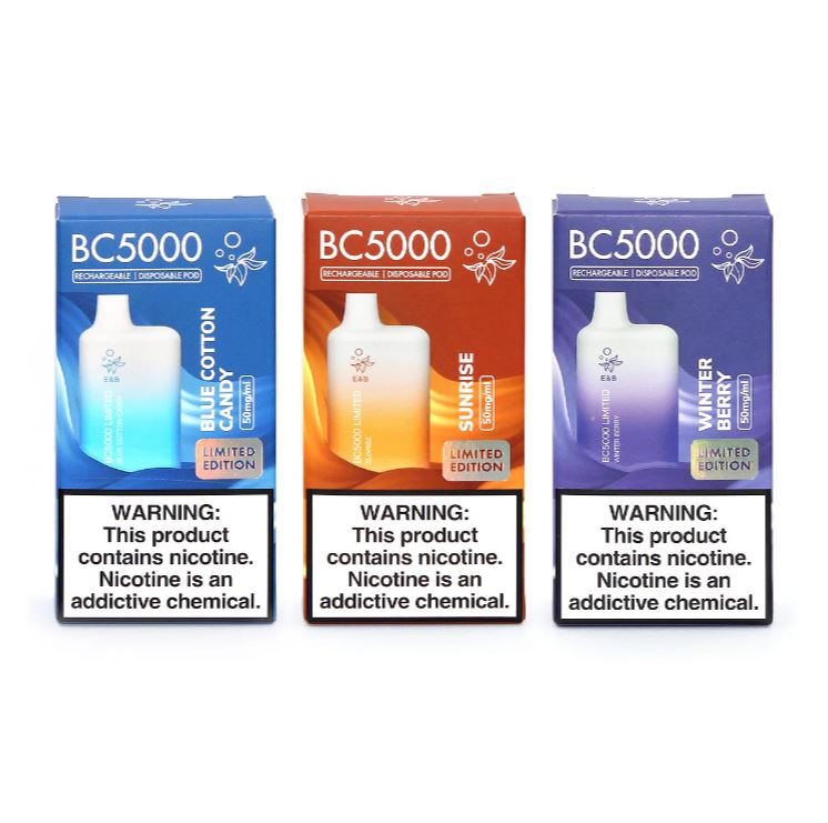 BC5000 EB Design Strawberry Banana Disposable rechargeable Vape 650mAh ...