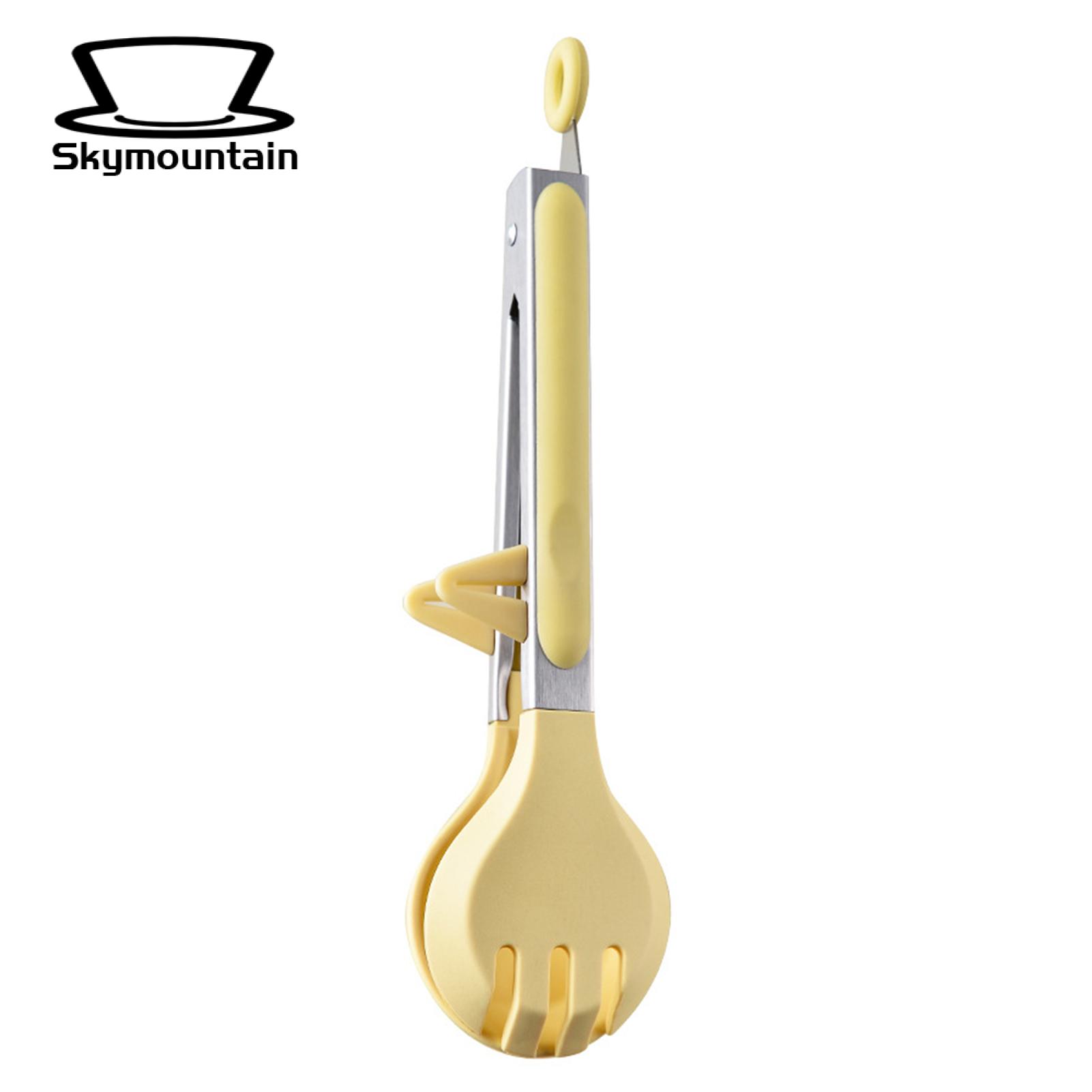 Food Tong with Hanging Hole Multipurpose Silicone Food Clip with Long ...