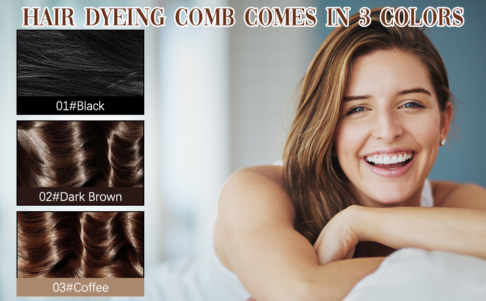 Hair Color Stick Hair Dye, Touch Up Comb 2-In-1, Safe And Convenient ...