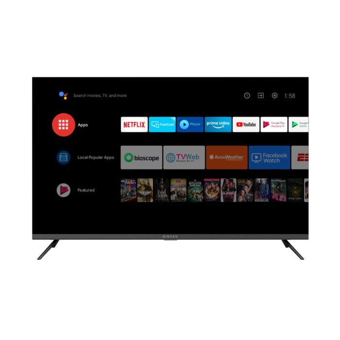 SINGER ANDROID TV | S32 | SLE32D61WSATV | Daraz.com.bd