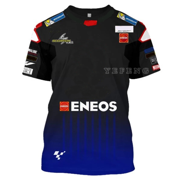 For Yamaha T-shirt Moto GP Racing Team Shirt Summer Motorcycle Men's ...