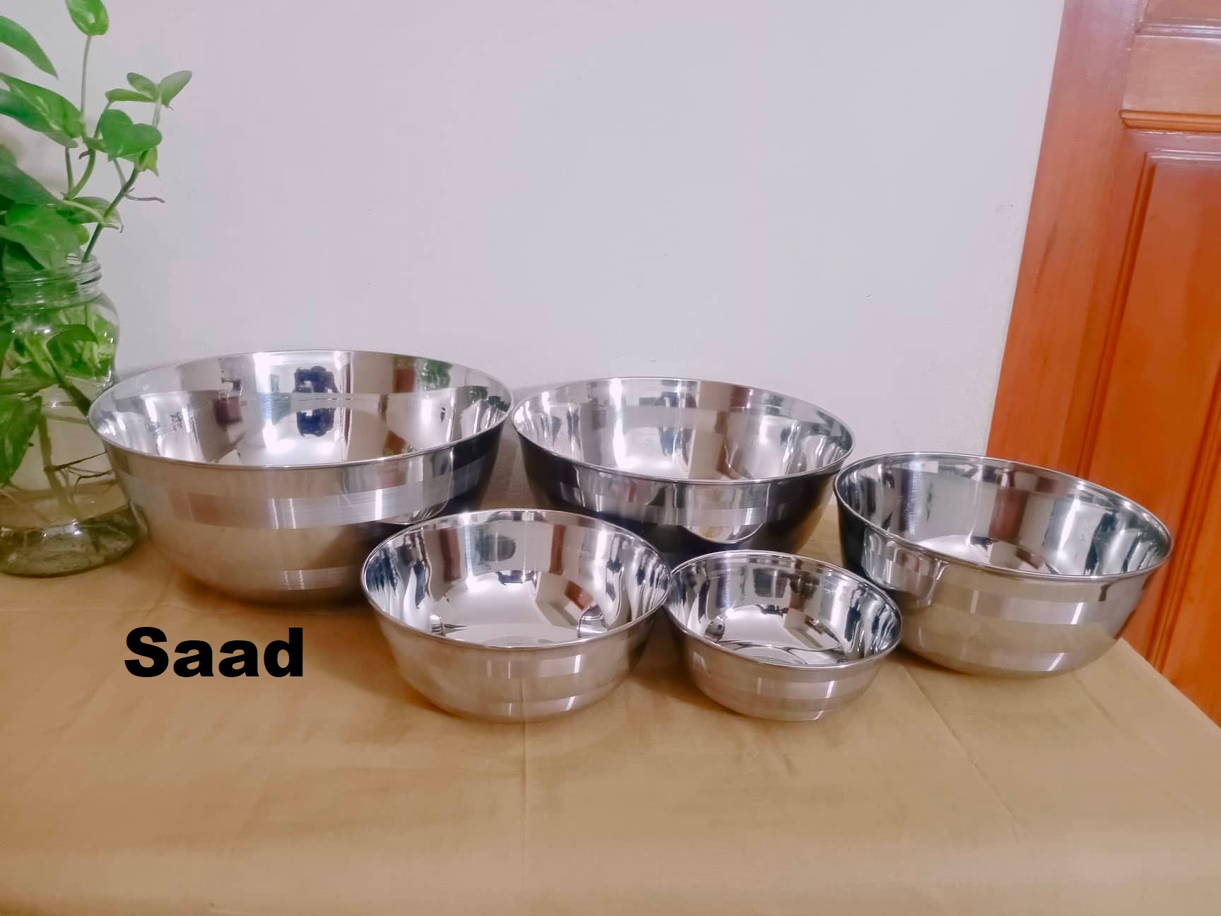 5-Piece Stainless Steel Bowl Set - This Set Includes Five Stainless ...