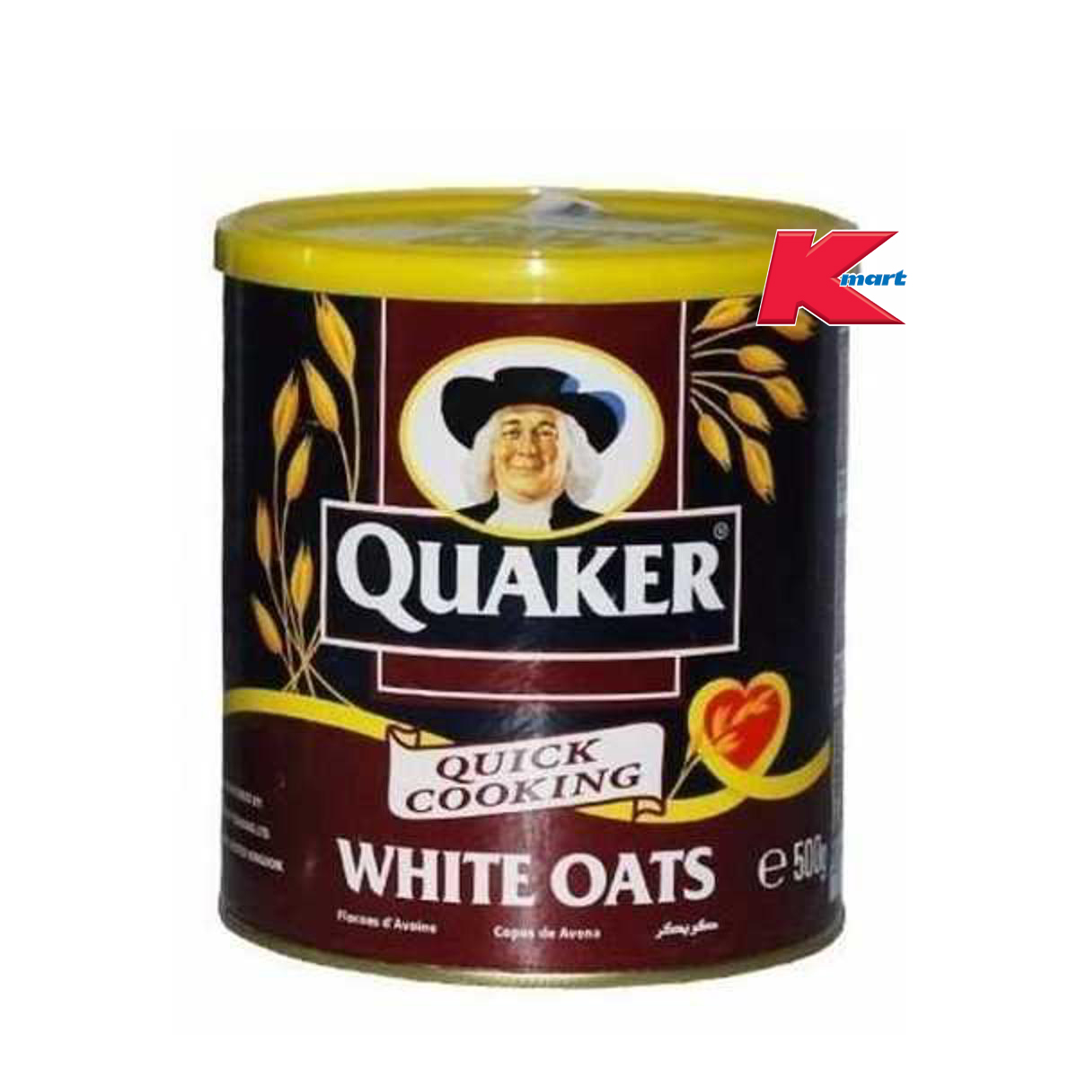 Quaker White Oats (Tin)- 500gm-Uk