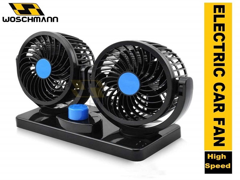 7" 12V Car Fans Cooling Air Fan Powerful Dashboard Electric Car Fan ...