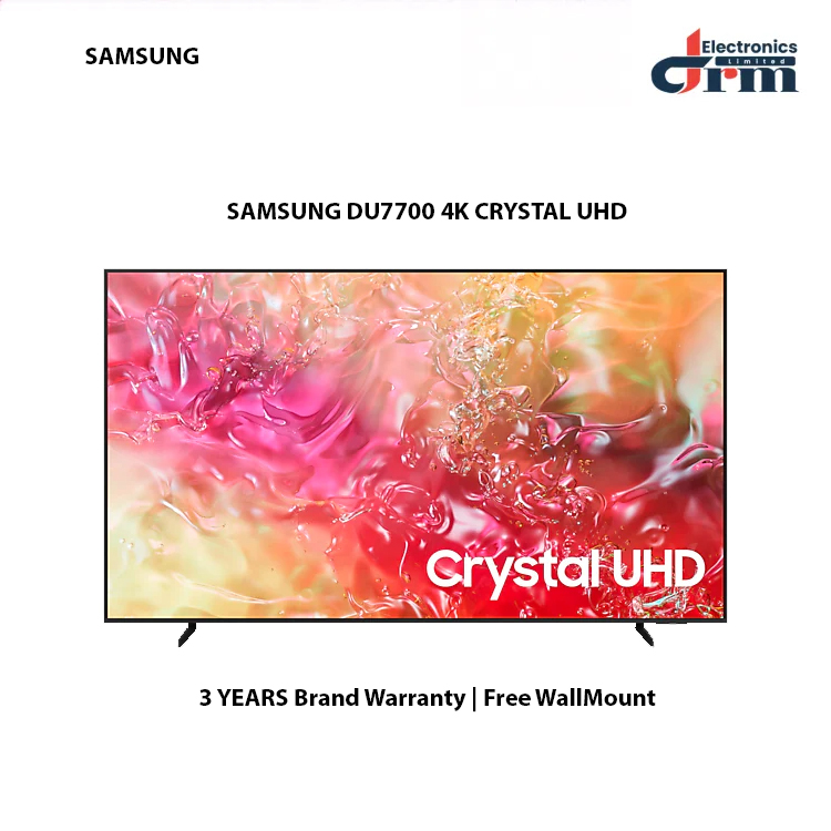 Samsung DU7700 50 Inch Crystal 4K UHD Smart Led TV (2024) 3 Yrs ...