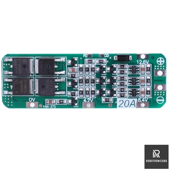 3S 20A BMS Circuit Module Li-ion Lithium Battery Charger PCB BMS ...