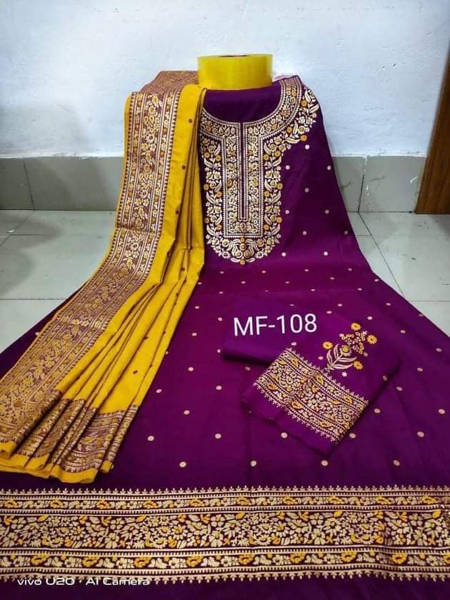 Unstitched Cotton Skin Print Salwar Kameez New Design Three Piece For ...