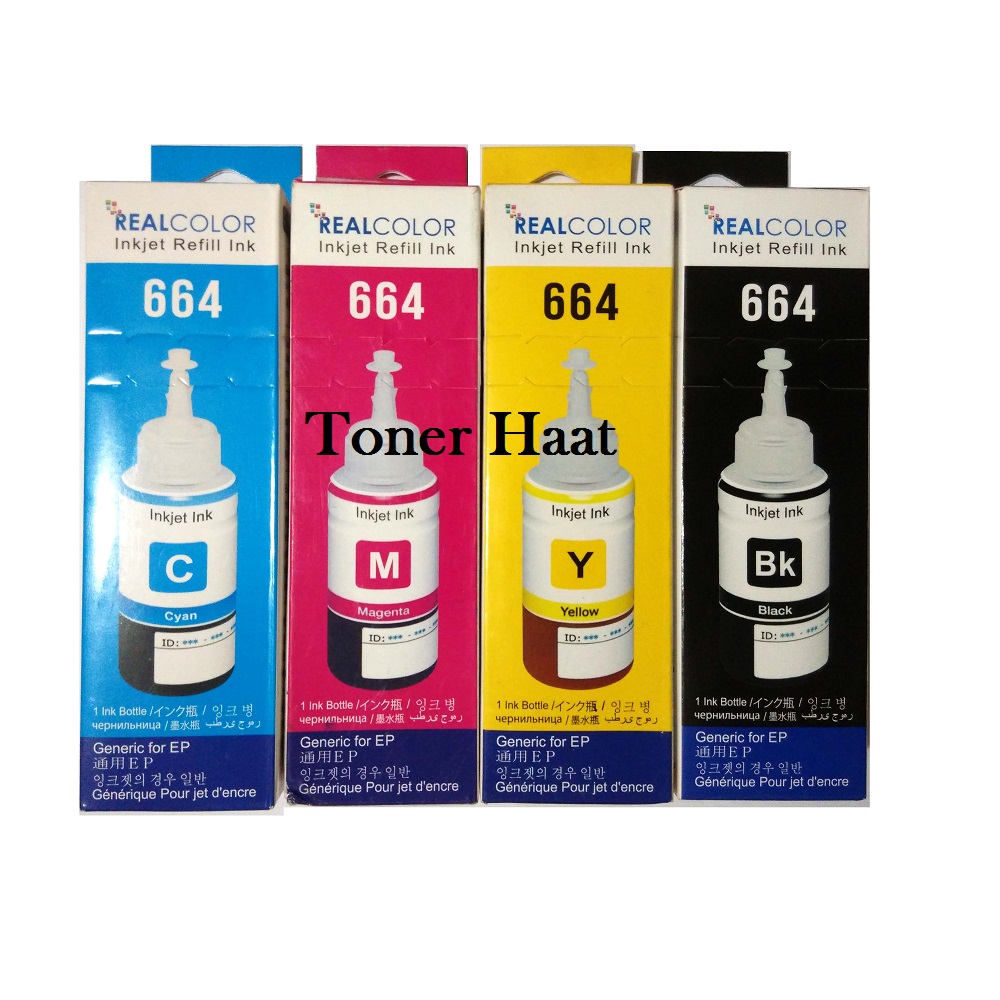 Refill Ink 664 4 Color Set (4 Bottle) For Epson L120 L130 L132 L210 ...