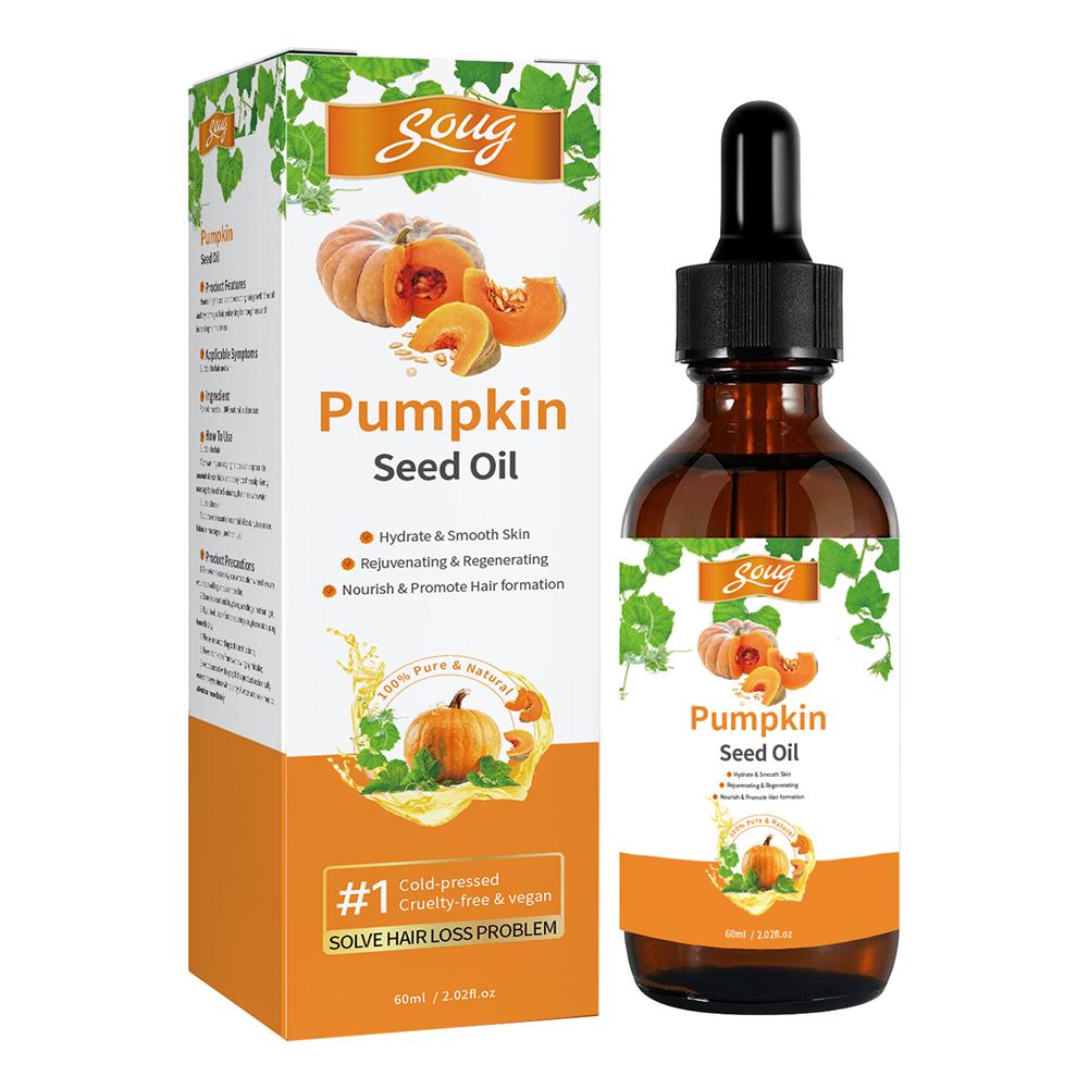 Organic Pumpkin Oil For Hair 60ml Anti-Frizz Hair Oil Smoothing ...