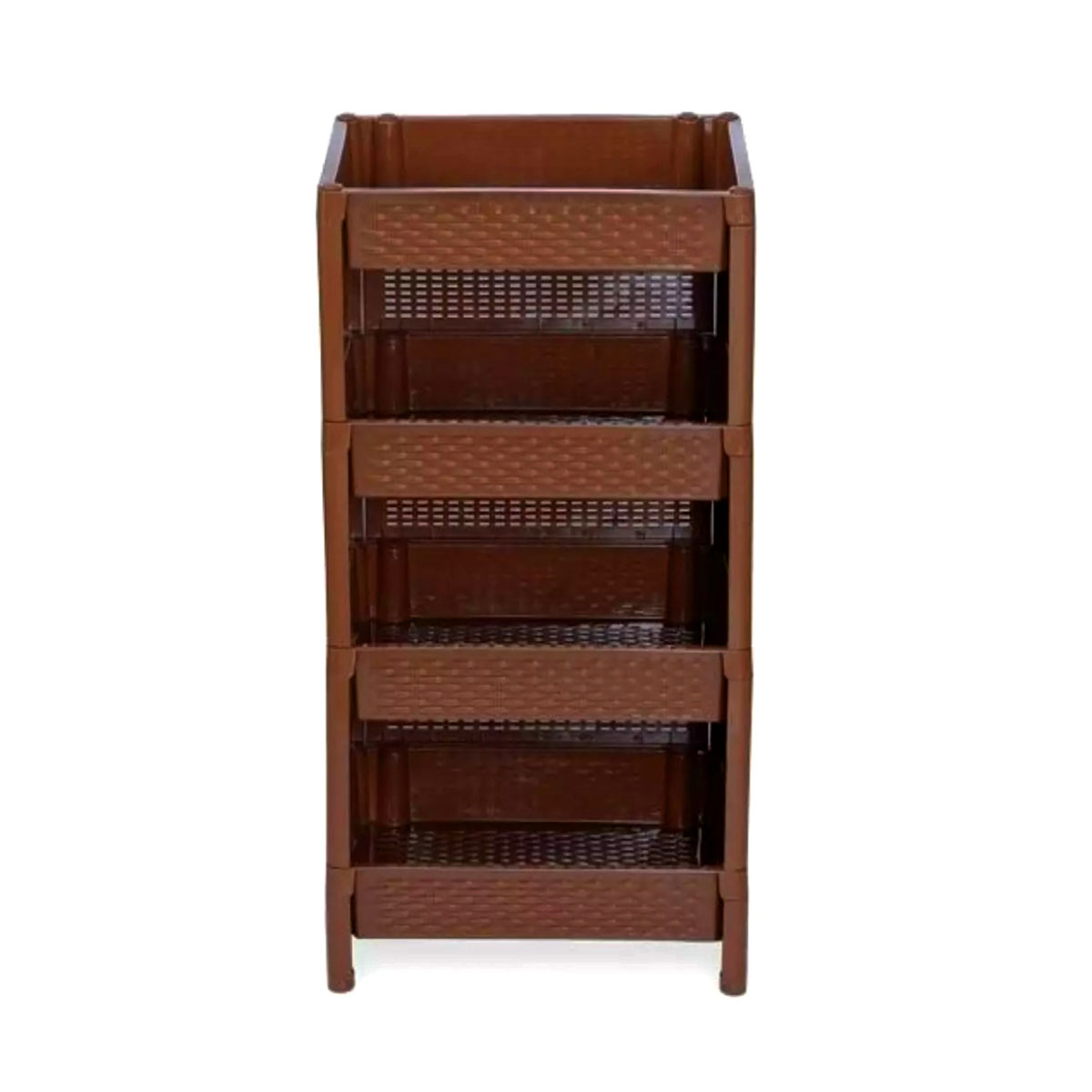 4 Step Cane Shape Fence Rack Kitchen Organizer Multi-Color Storage ...