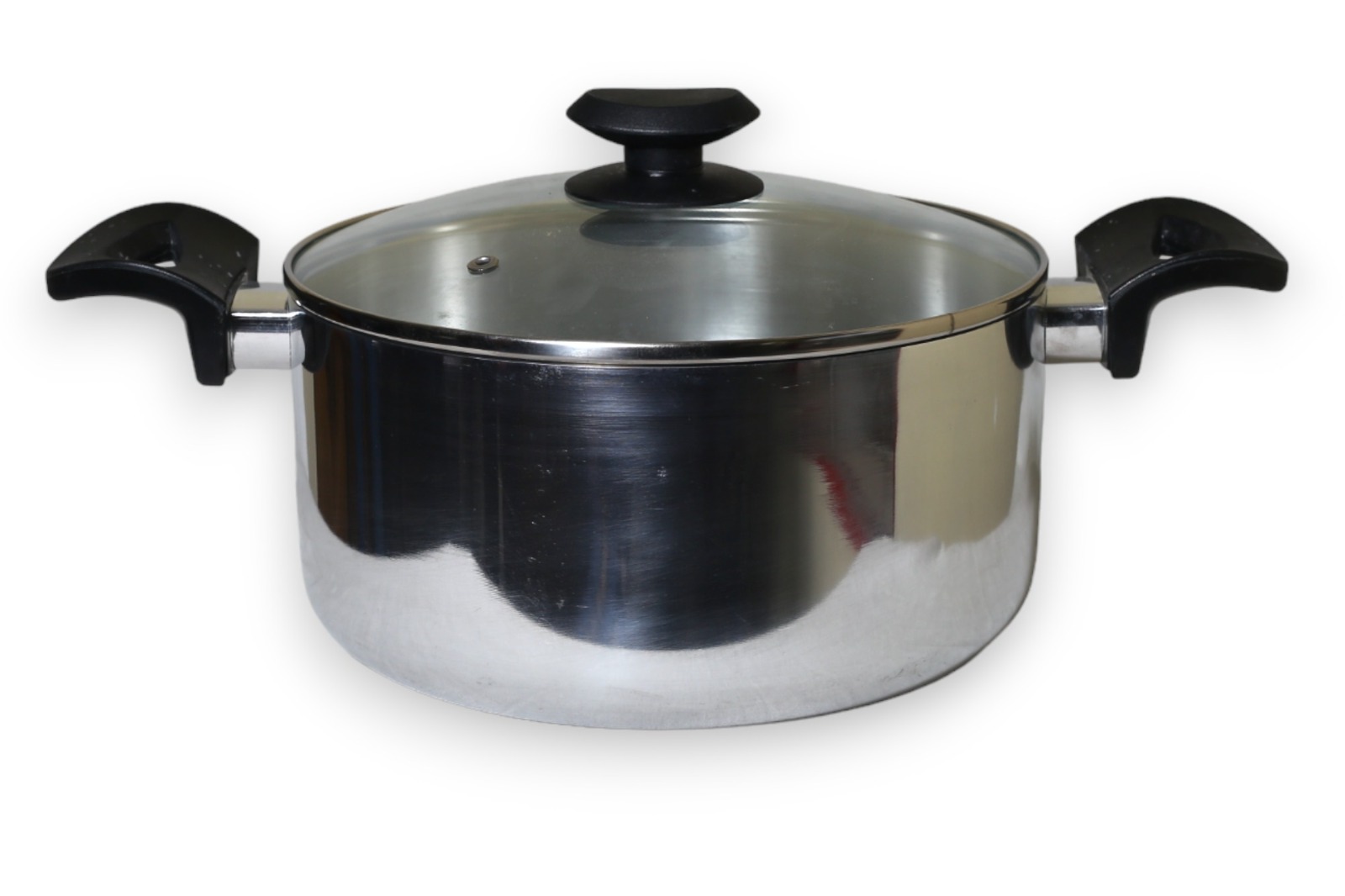 H & S Aluminium Induction Bottom Casserole with Glass Lid- 24 CM ...