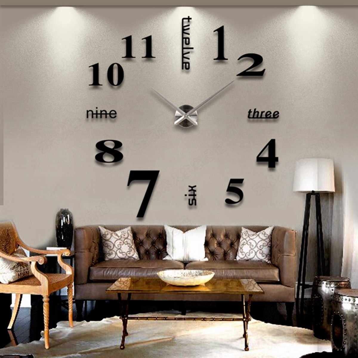 Clock House Diy Stick On Wall Clock | Daraz.com.bd
