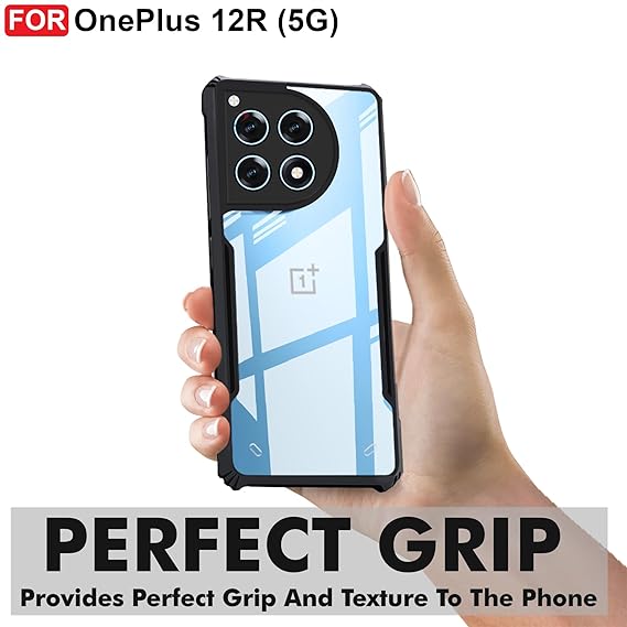 For Oneplus 12r Protective Black Border Crystal Clear Xundd Mobile Back ...