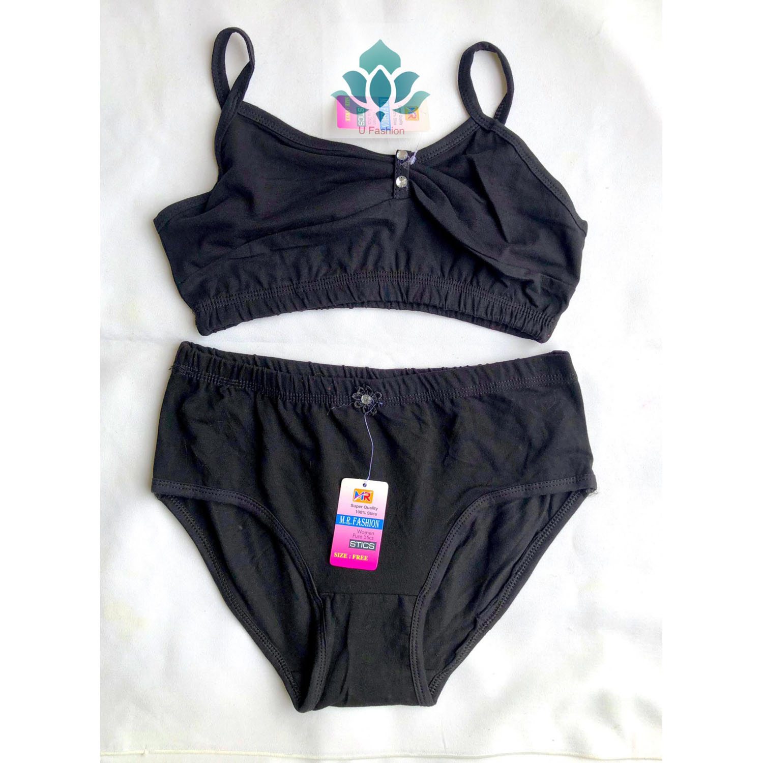 Girls' Matching Design Underwear Set Cotton Bra and Panty. | Daraz.com.bd