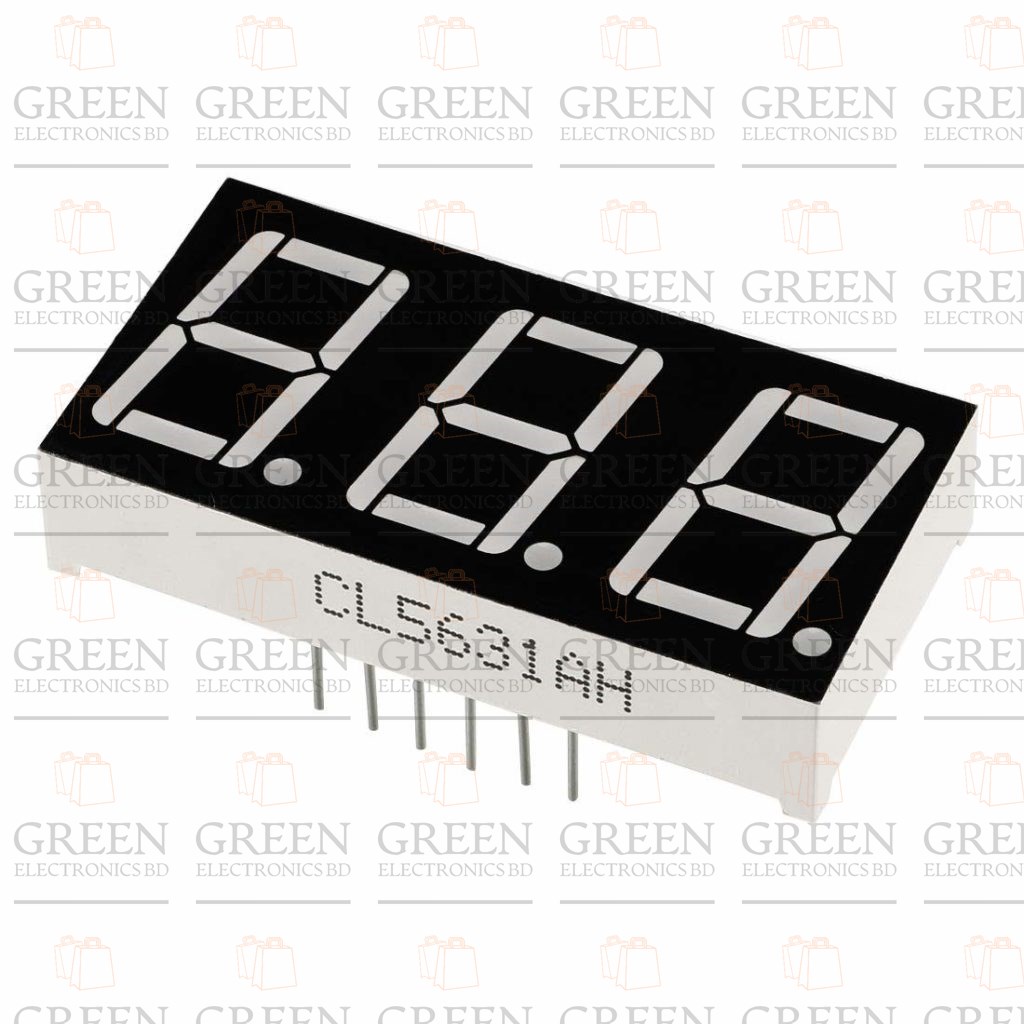 0.56″ 3 Digits 7 Segment Display | Daraz.com.bd